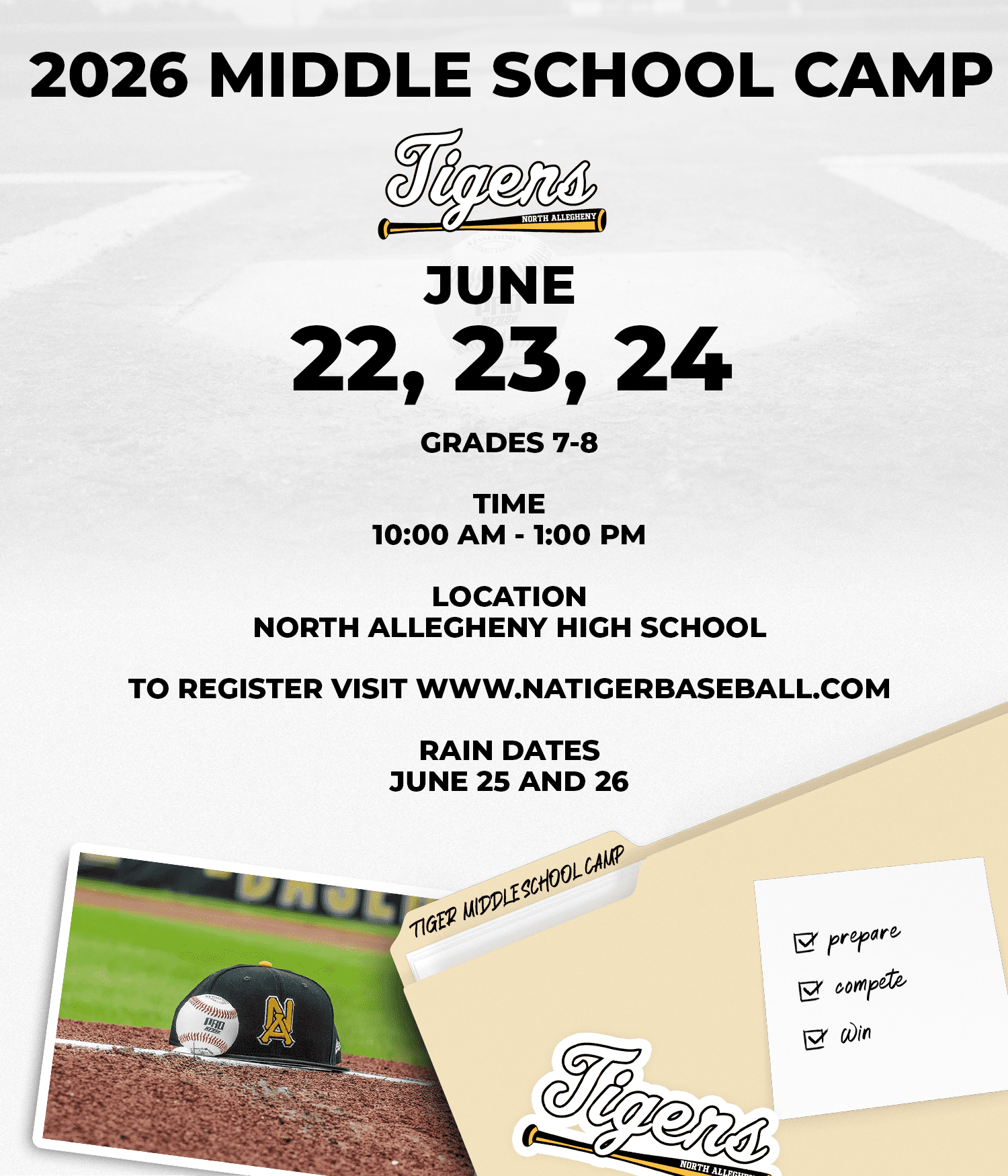 2026 North Allegheny Baseball Youth/Middle School Summer Camps - North ...